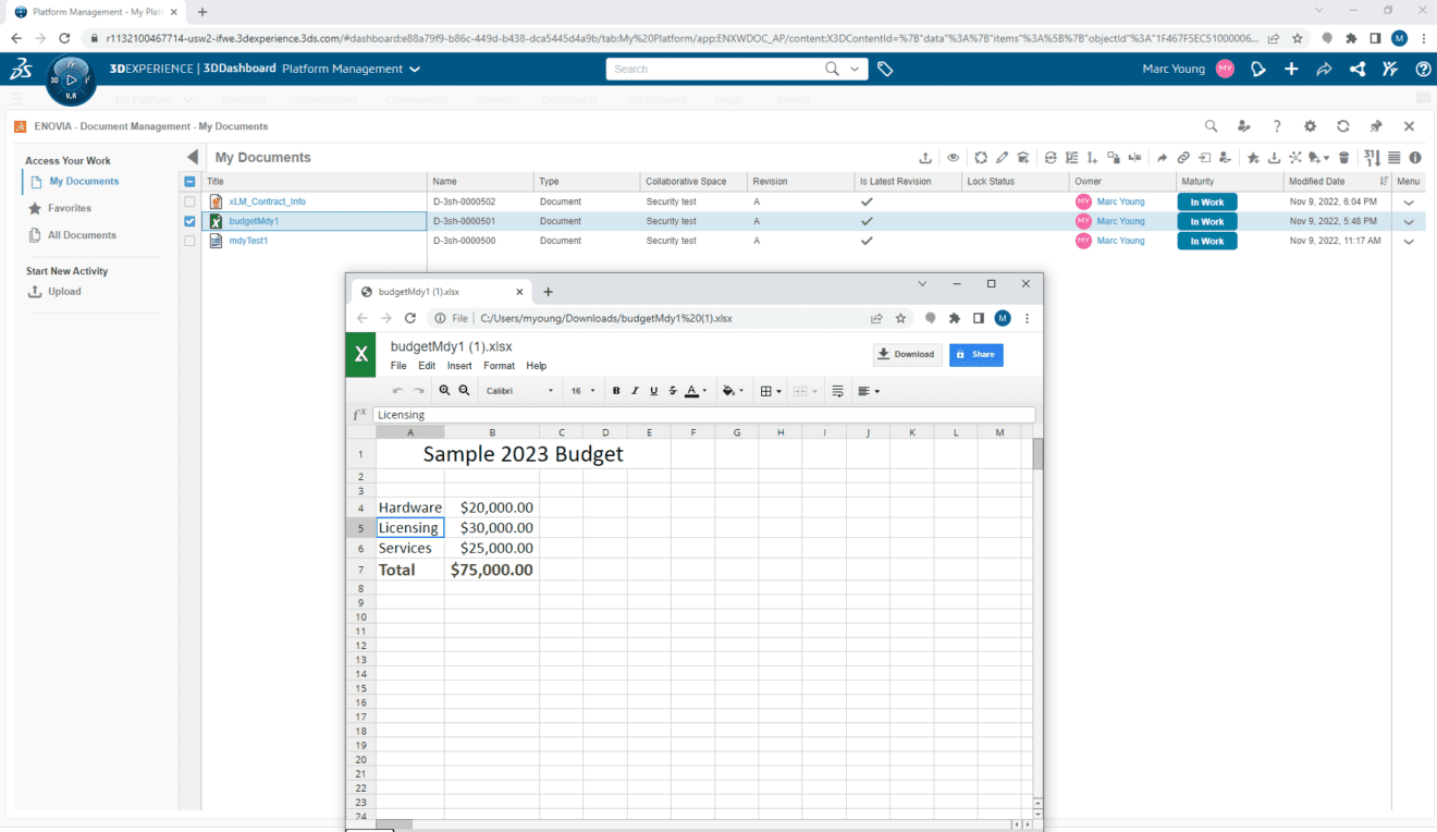 Viewing MS Office Documents in 3DEXPERIENCE On-Premise - XLM Solutions